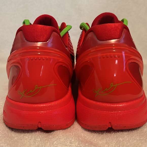 Nike | Shoes | Nike Kobe Z6 Protro Reverse Grinch Size 5 Bright Crimson ...
